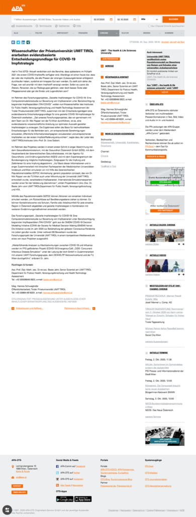 COVID-19 Impfstrategie: Fragen an Beate Jahn und Hannes Schwaighofer ...